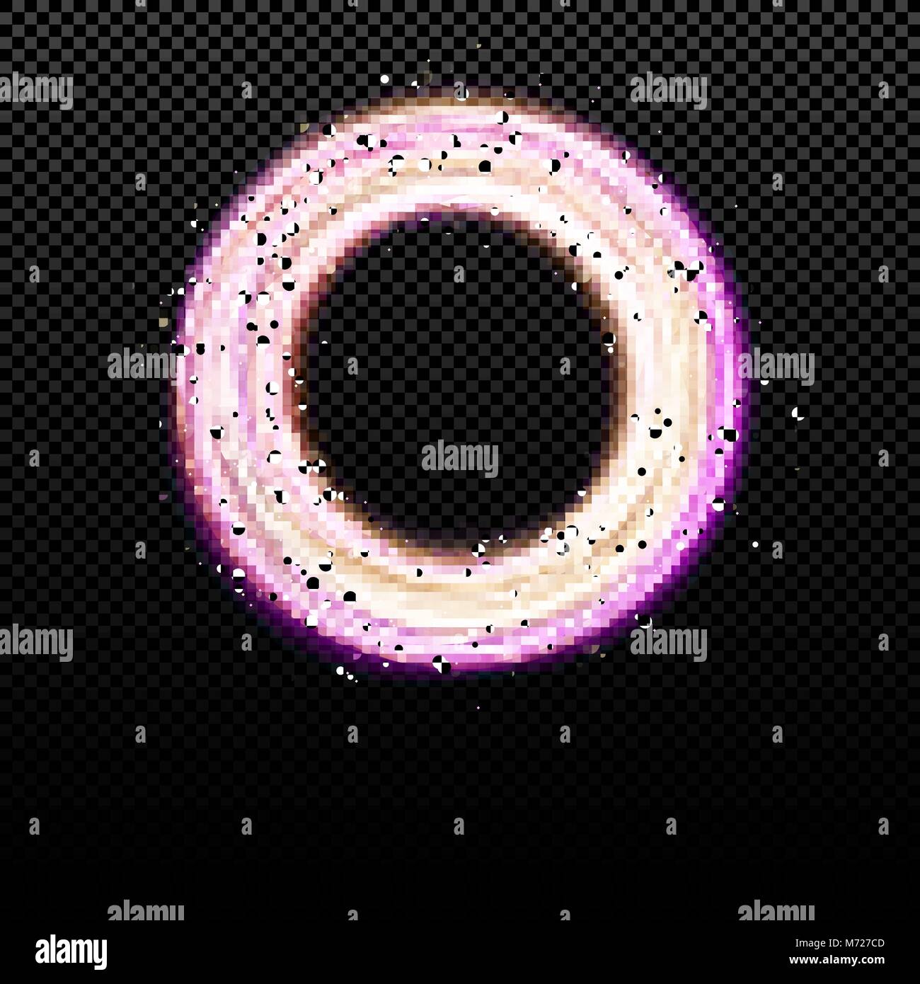 Neon glowing circle ring Stock Vector Images - Alamy