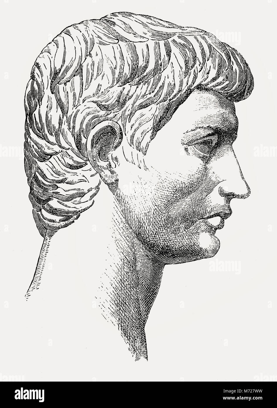 Marcus Iunius Brutus Caepio, 85-42 BC, Roman politician of the late ...