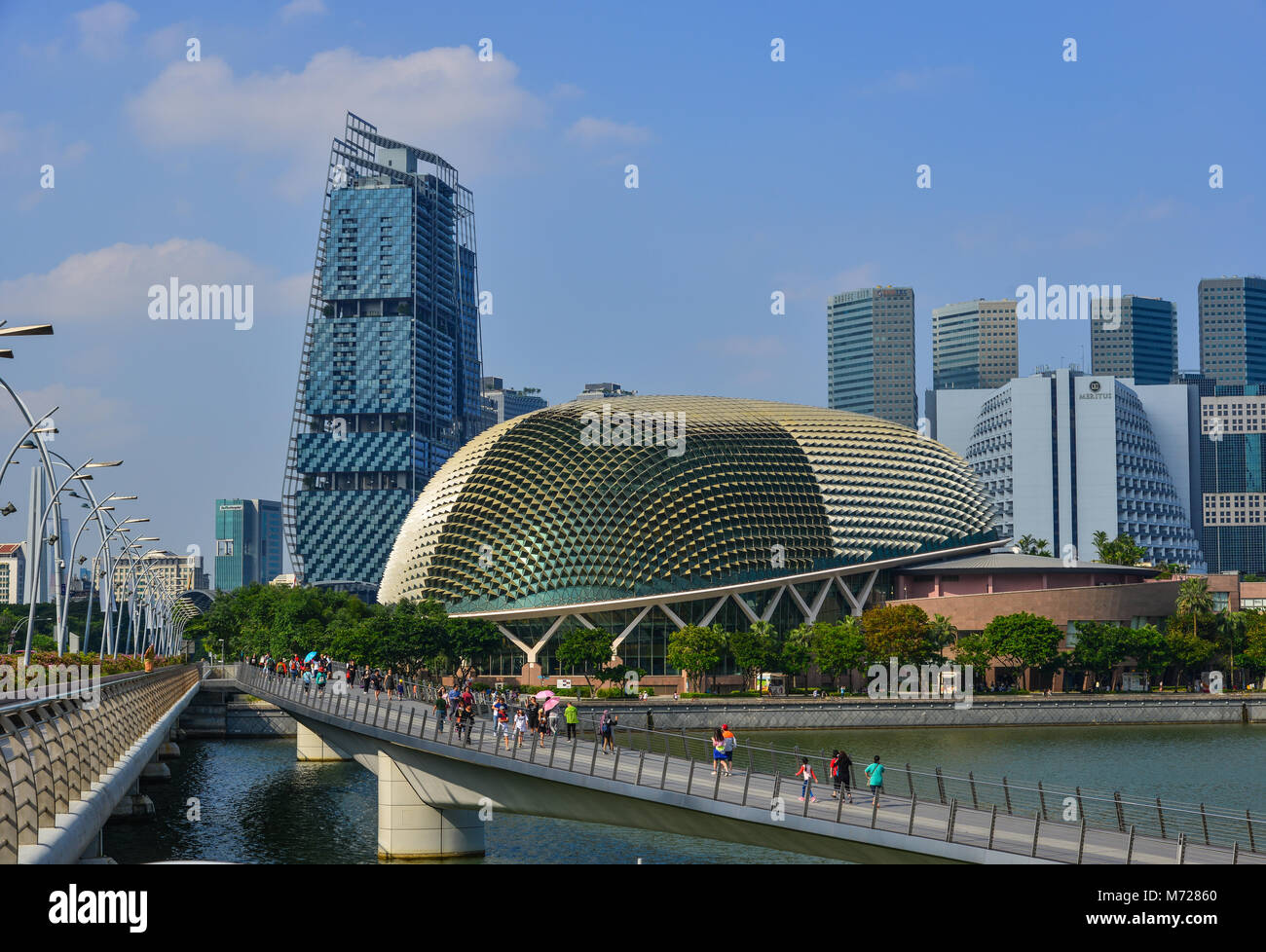 Singapore - Feb 9, 2018. Esplanade Theaters on the Bay in Singapore ...