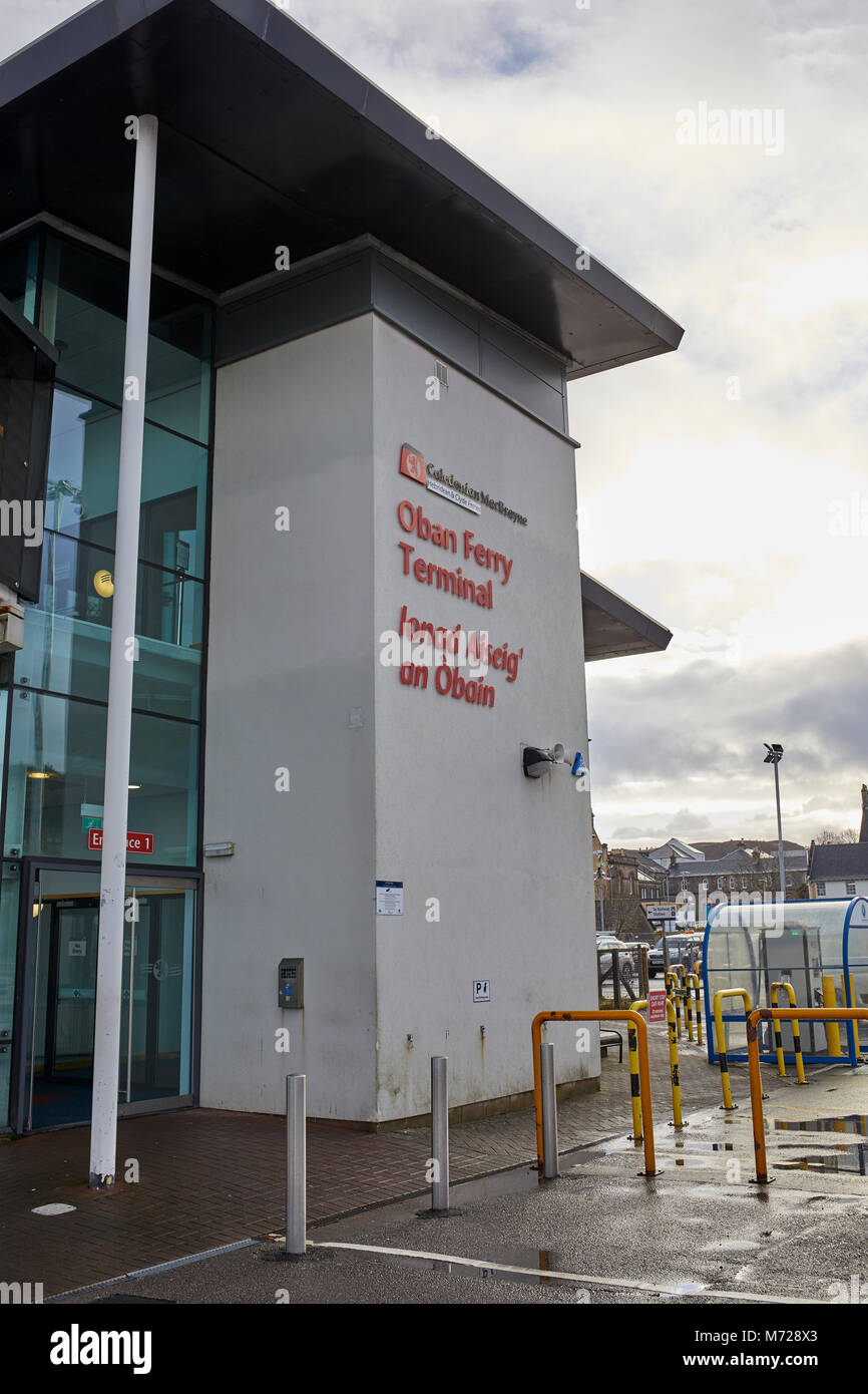 Main entrance to Oban Ferry Terminal at Oban Harbour. Bookings for ...