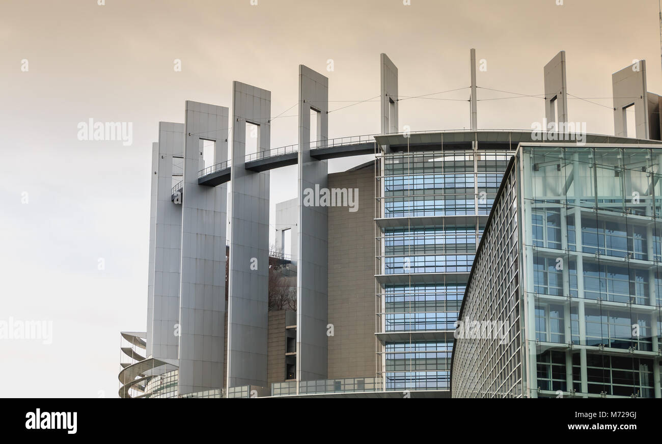 Strasbourg, France - December 28, 2017: Architectural detail of the ...