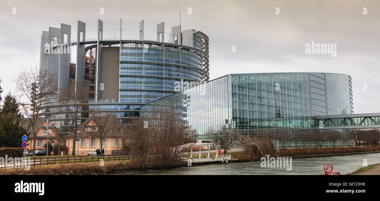 Strasbourg, France - December 28, 2017: Architectural detail of the ...