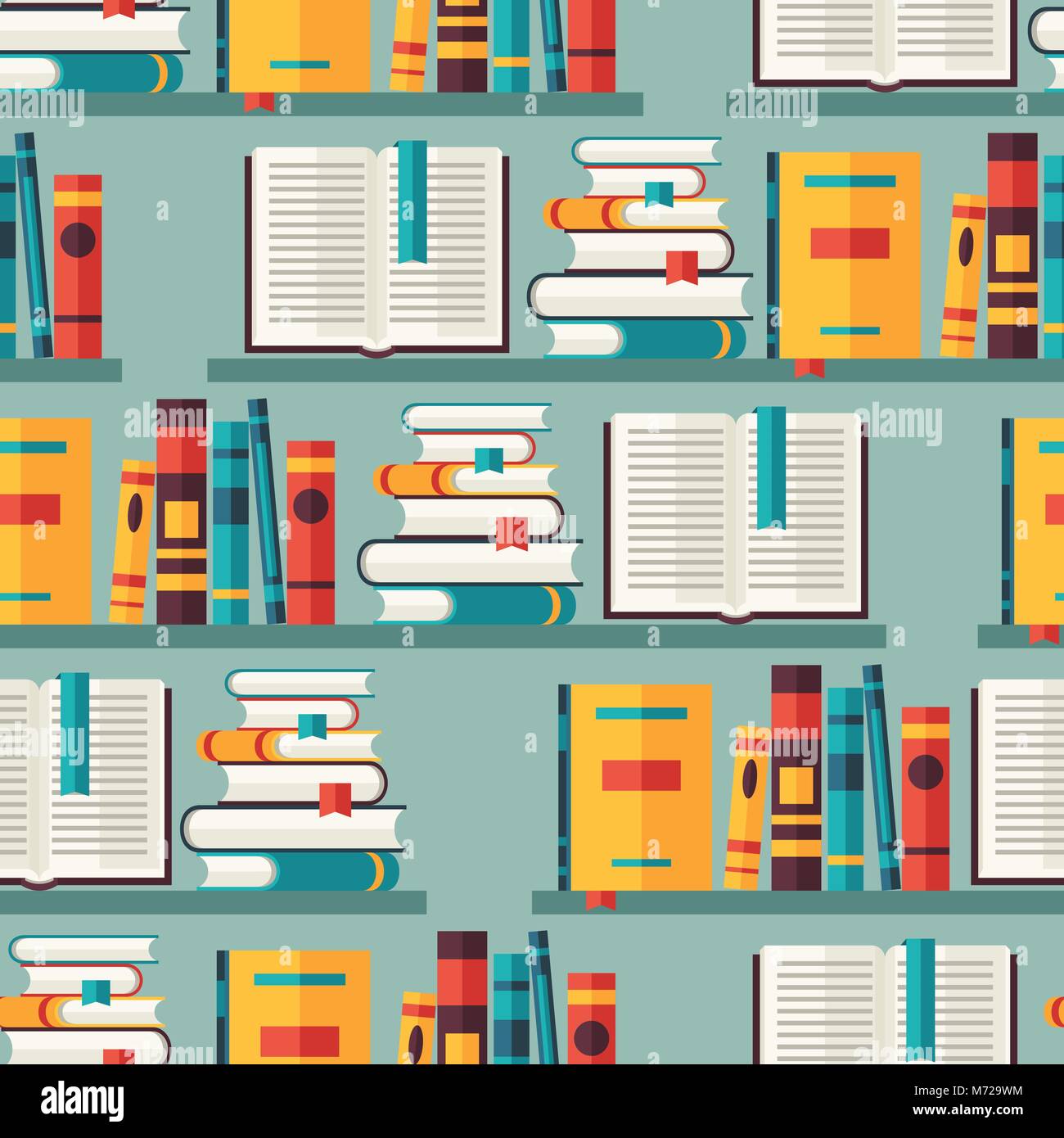 Bookshelves vector hi-res stock photography and images - Alamy
