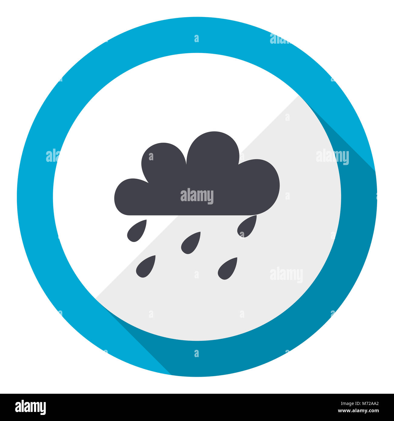 Atmosphere barometer icon flat Cut Out Stock Images & Pictures - Alamy
