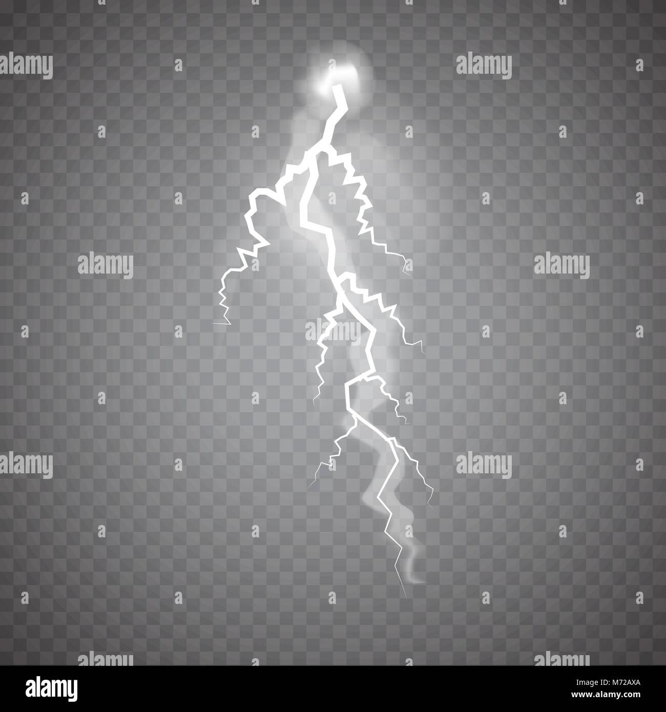 Realistic thunderstorm Lightning, effect of electrical discharge ...