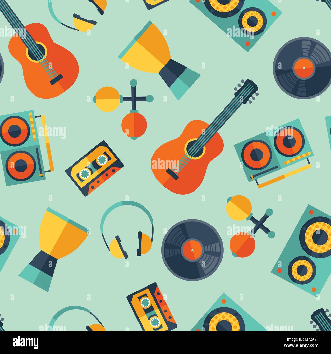 Backdrop musical instruments Stock Vector Images - Alamy