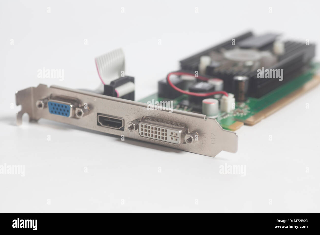 Graphic computer card on a white background Stock Photo - Alamy