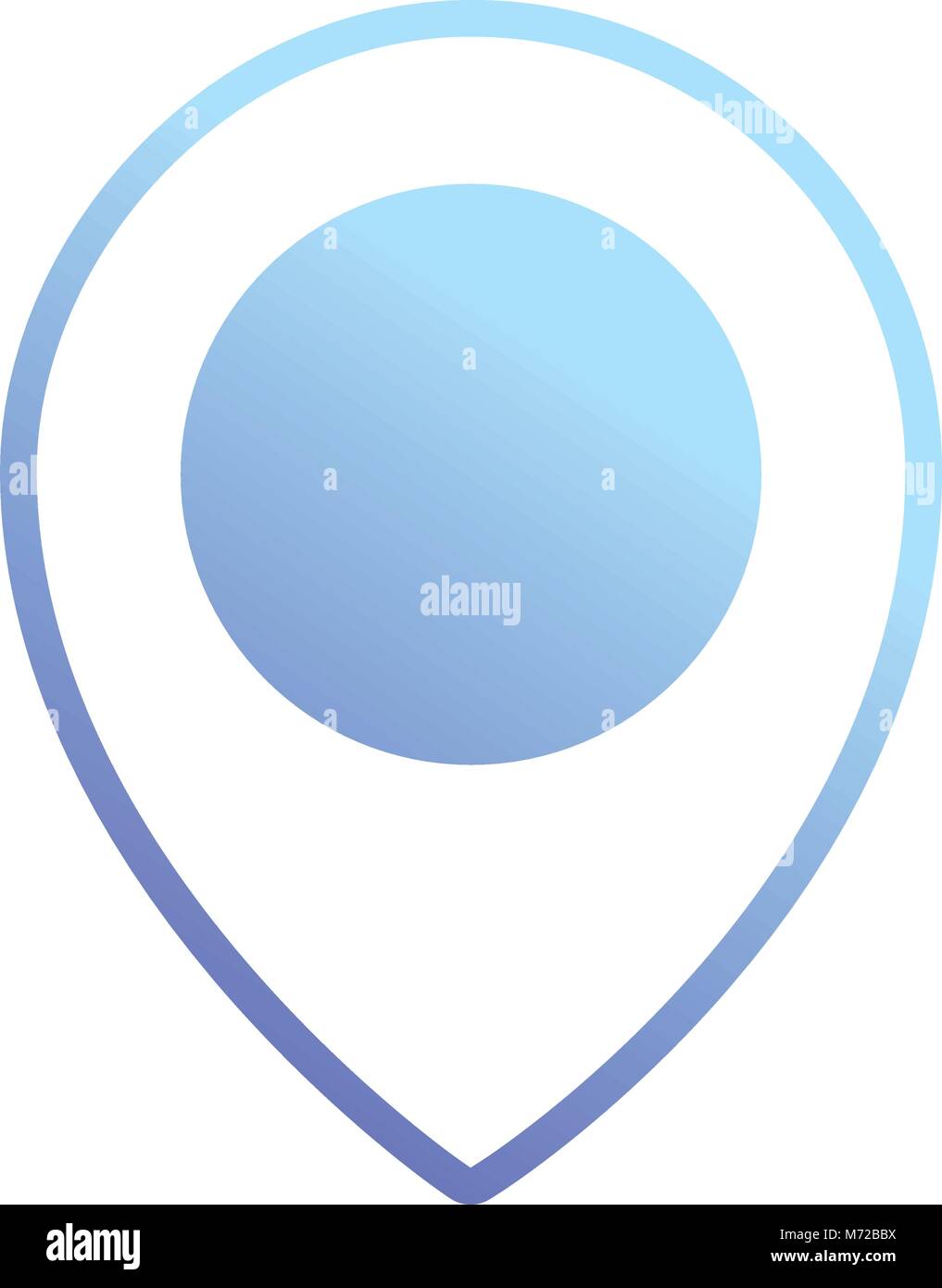 location pin icon over white background colorful design vector ...