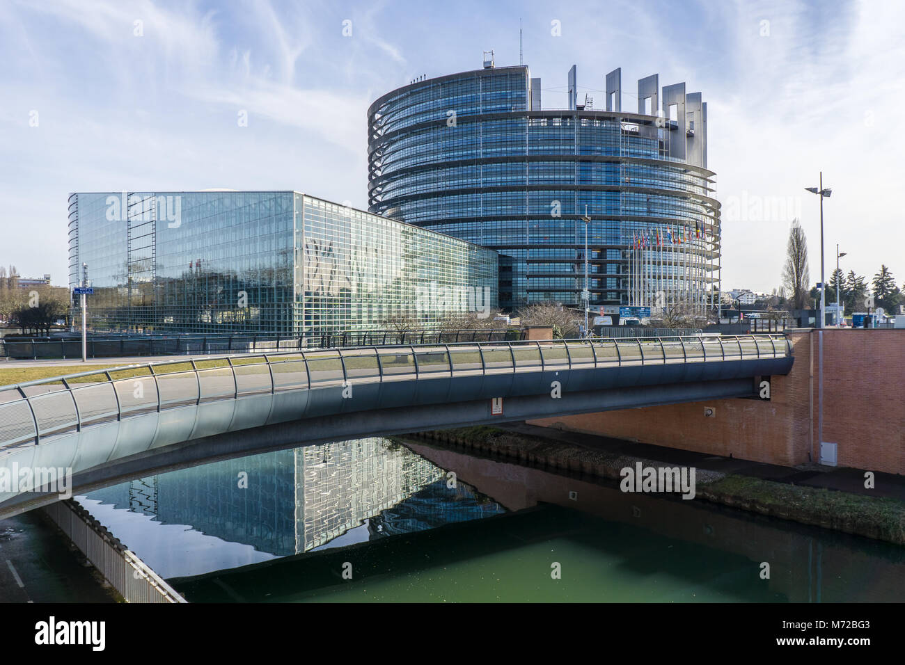 The Louise Weiss building, seat of the European Parliament, Strasboug ...