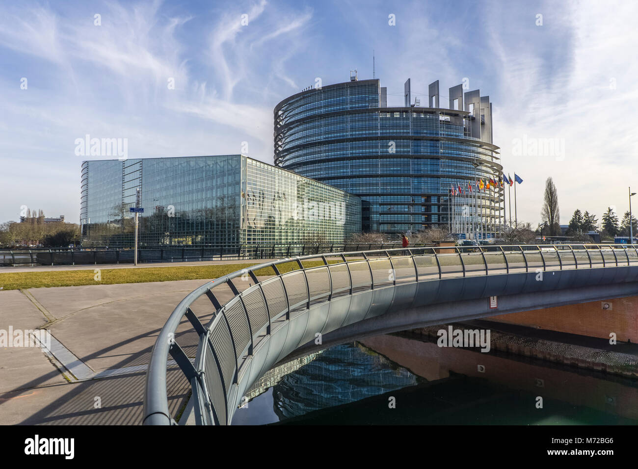 The Louise Weiss building, seat of the European Parliament, Strasboug ...