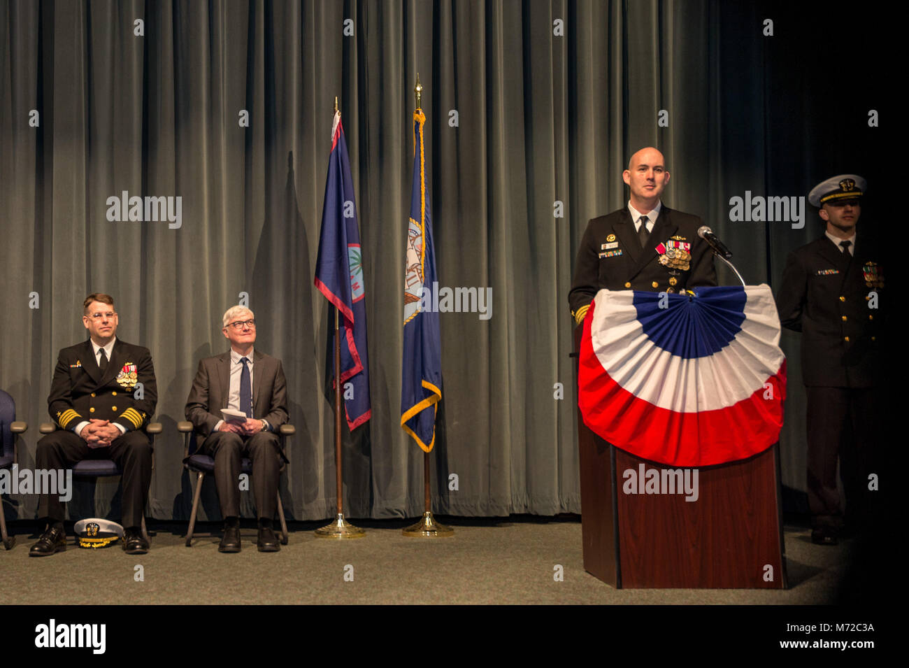 Capt. David Soldow, right, from San Francisco, California, delivers ...