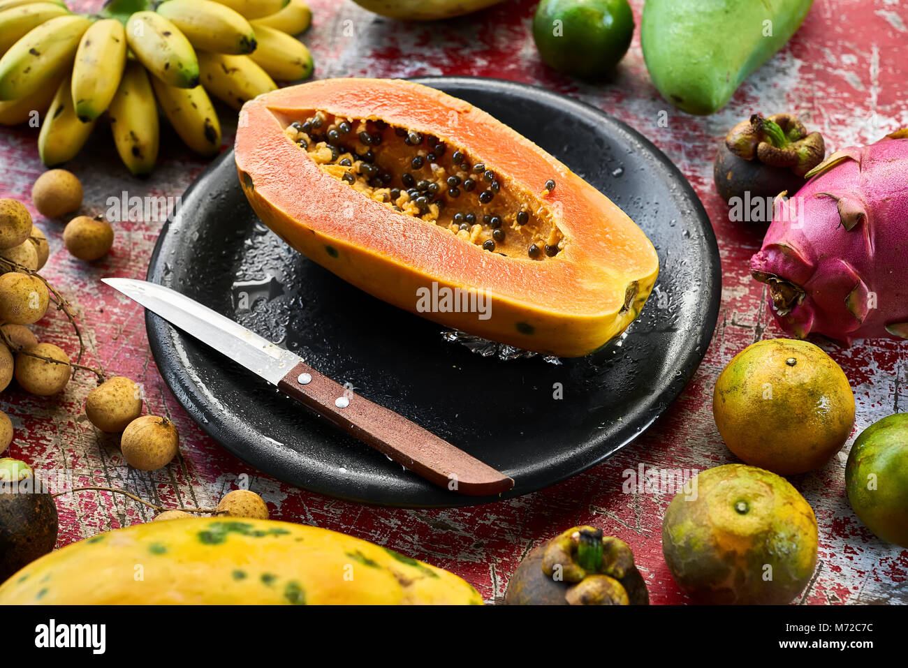 Colorful exotic fruit Stock Photo - Alamy