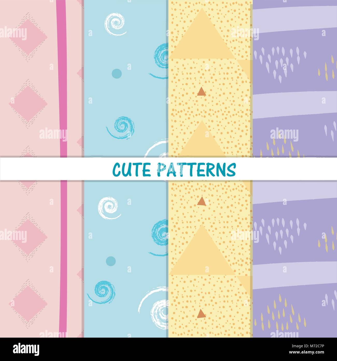 Cute patterns backgrounds Stock Vector Image & Art - Alamy