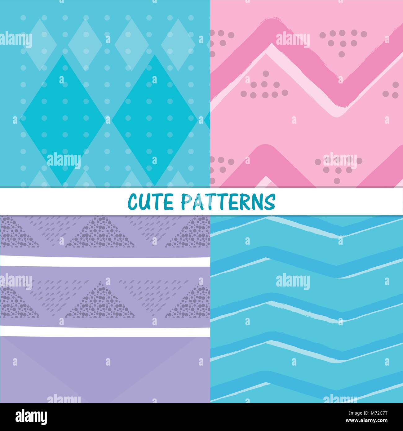 Cute patterns backgrounds Stock Vector Image & Art - Alamy