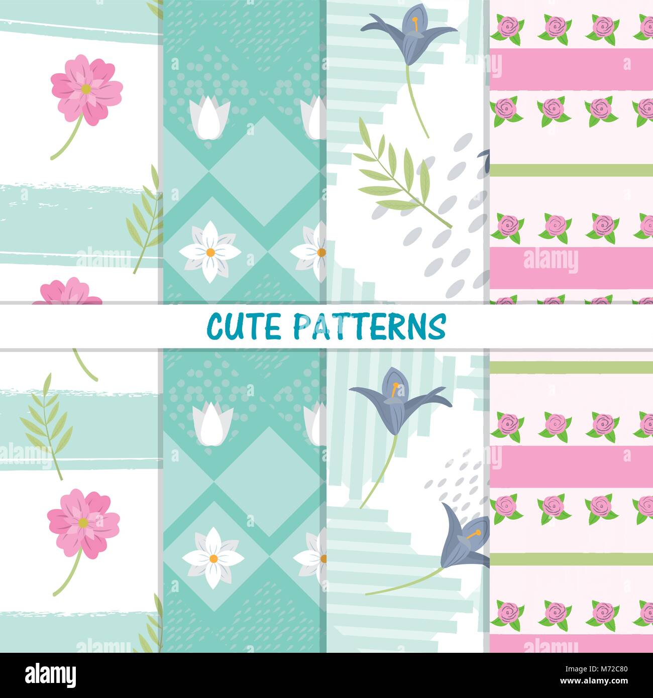 Cute patterns backgrounds Stock Vector Image & Art - Alamy