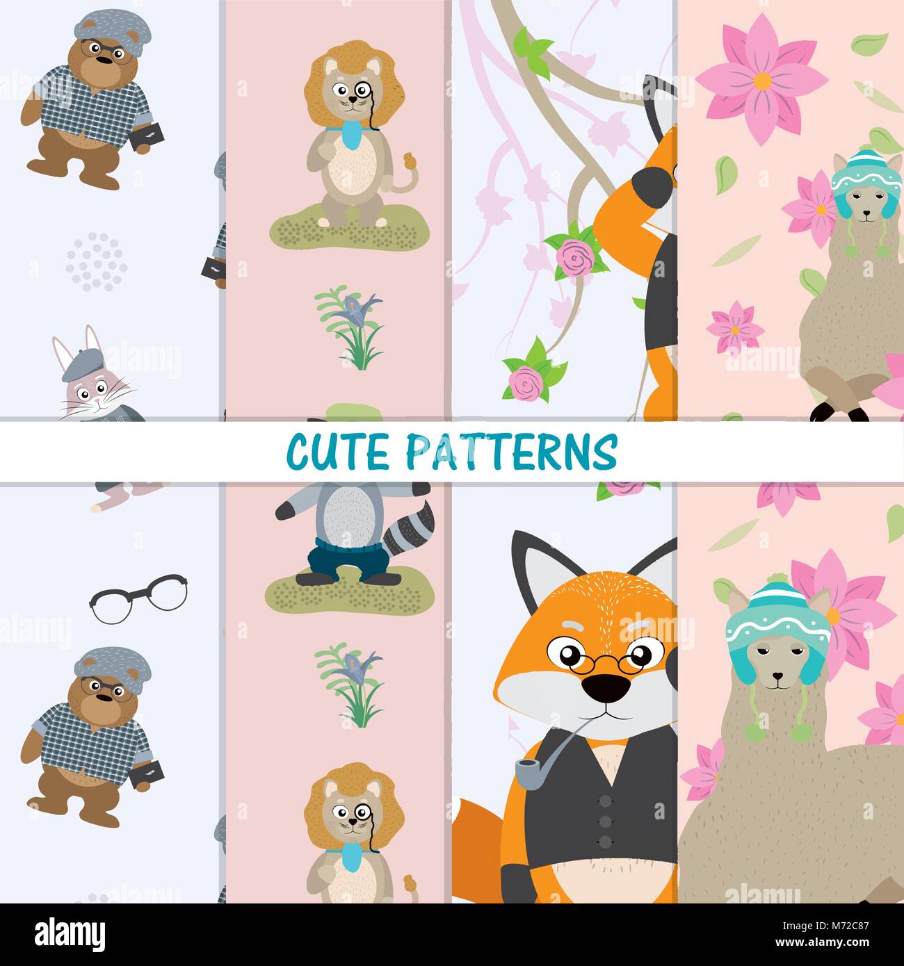 Vector lion patterns hi-res stock photography and images - Alamy