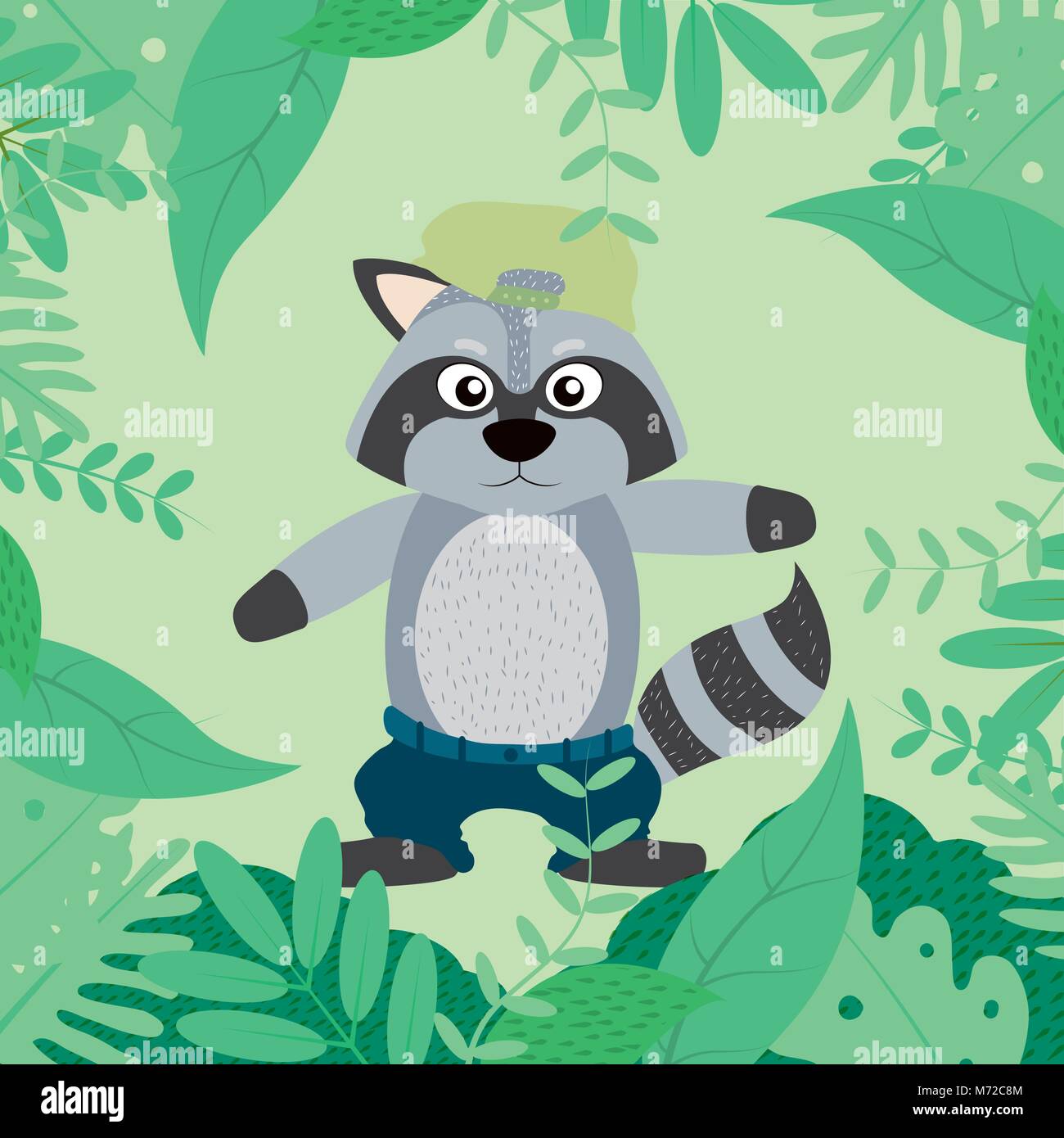 Cool raccoon cartoon Stock Vector Image & Art - Alamy