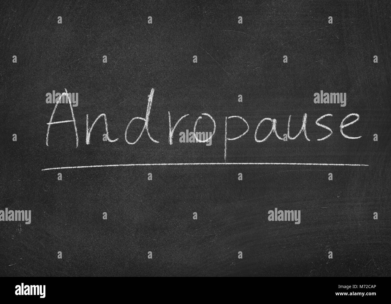 Andropause concept word on a blackboard background Stock Photo - Alamy