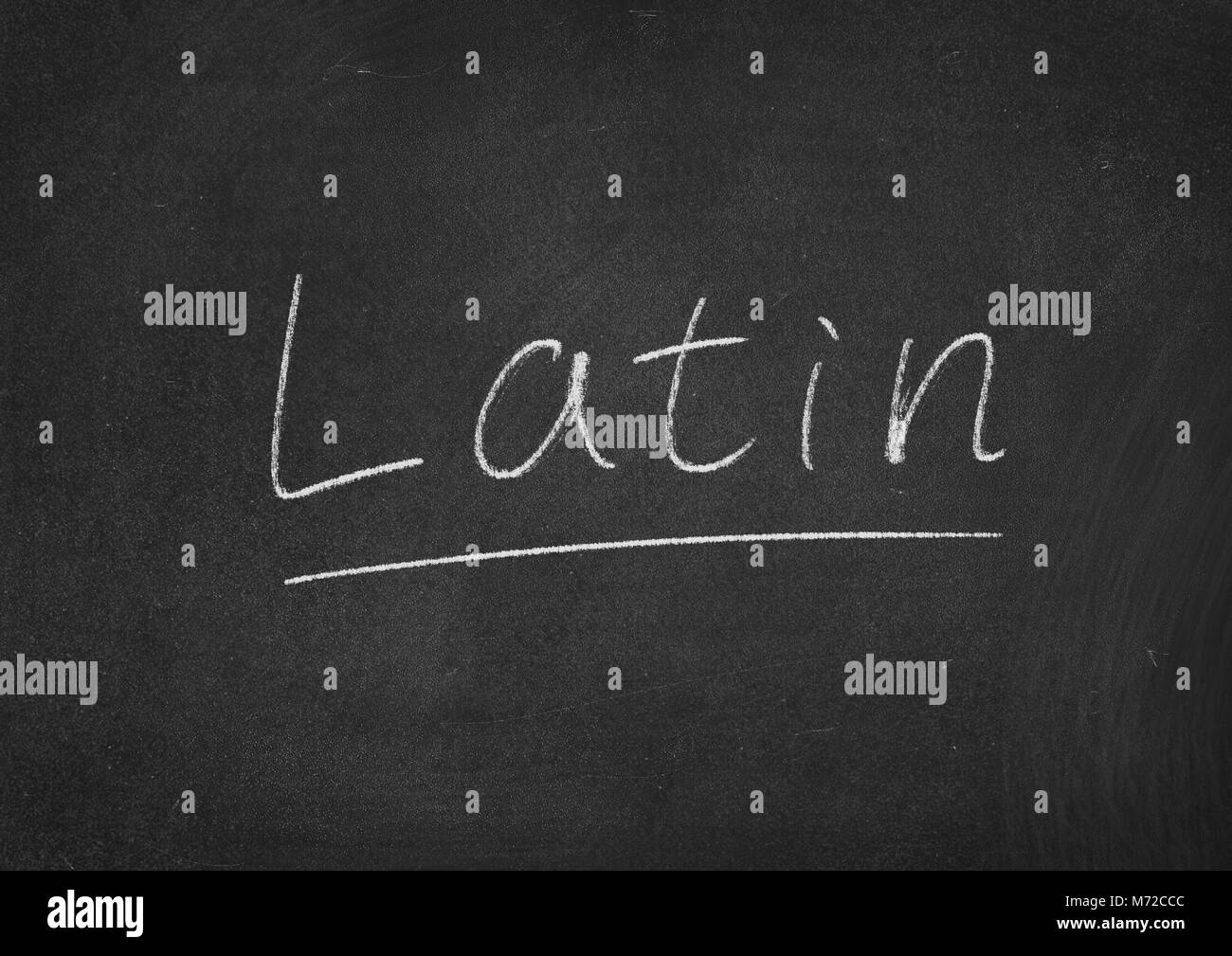 Latin concept word on a blackboard background Stock Photo - Alamy