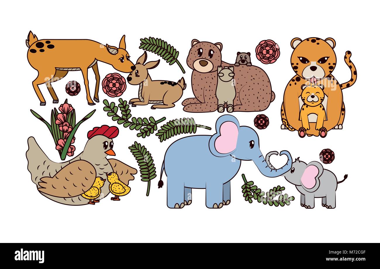 Cute animals cartoons Stock Vector Image & Art - Alamy
