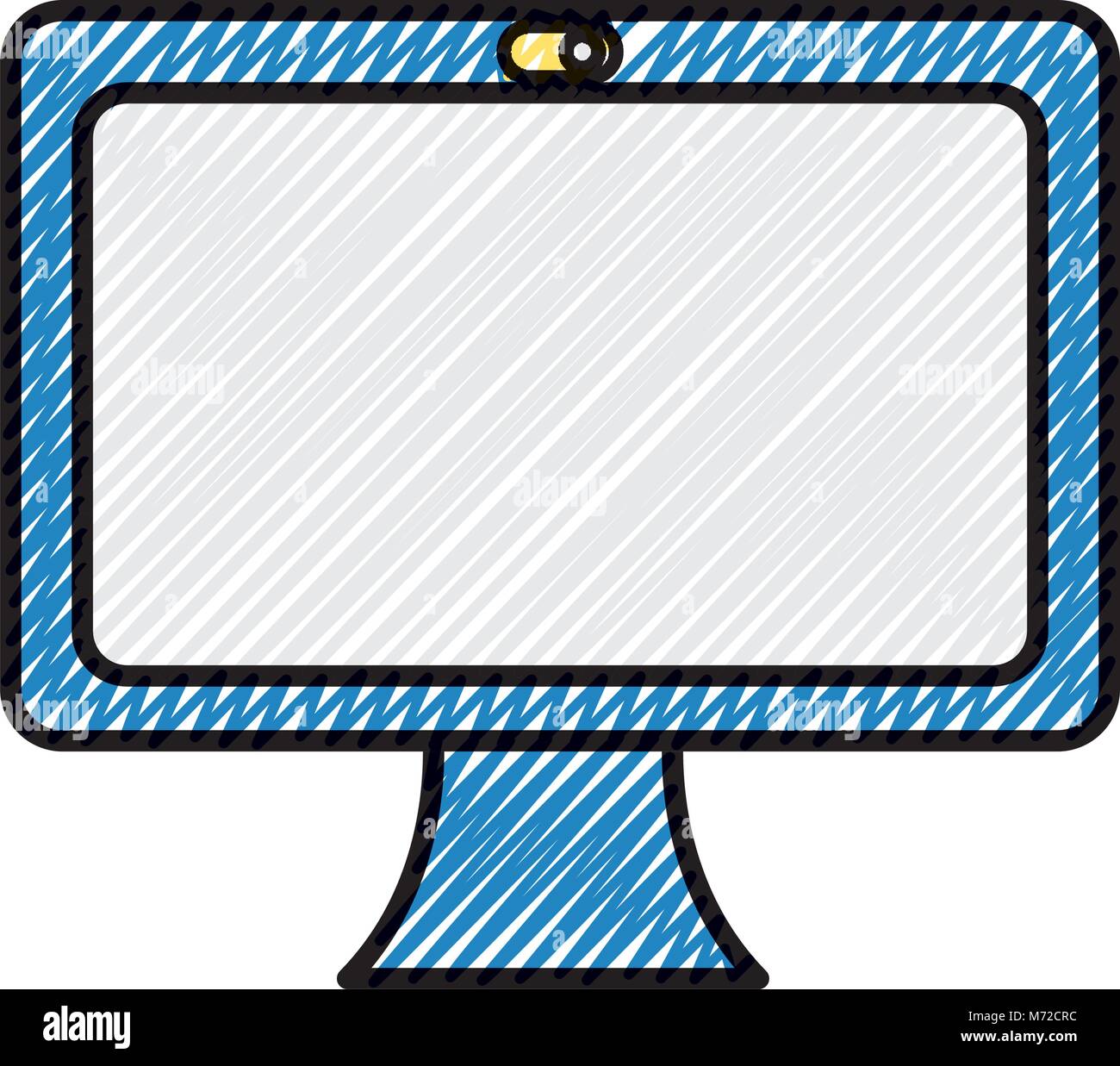 grated electronic screen computer technology object Stock Vector Image ...