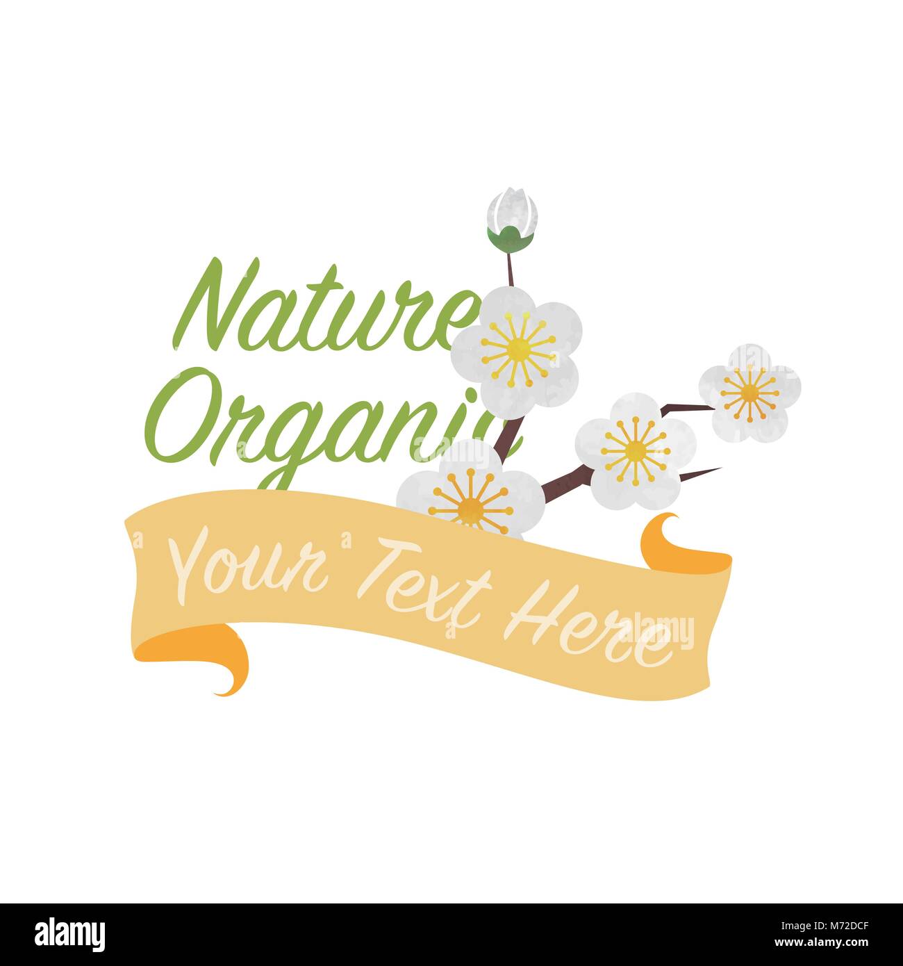 Colorful watercolor texture vector nature botanic garden flower banner ...