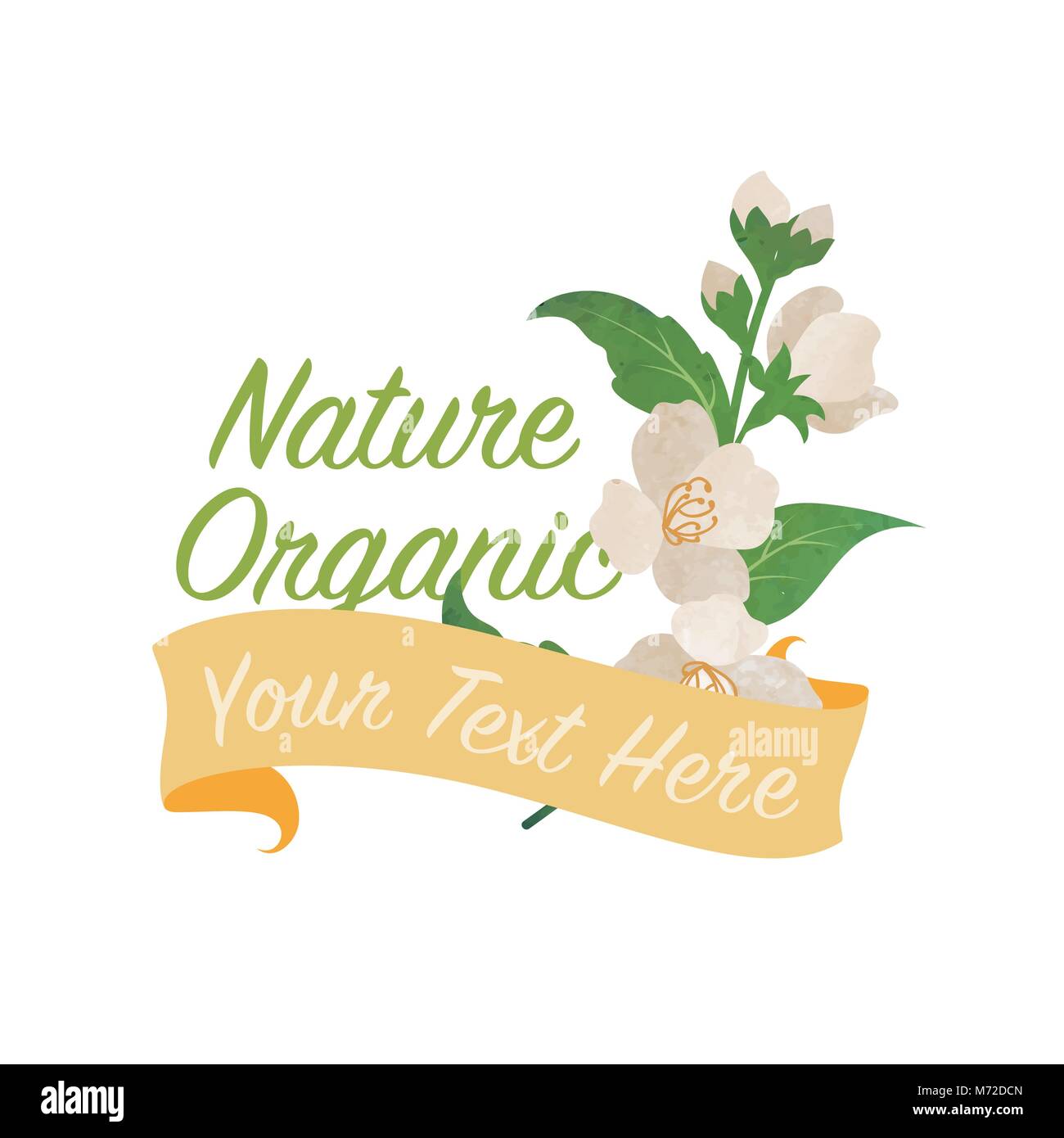 Colorful watercolor texture vector nature botanic garden flower banner ...
