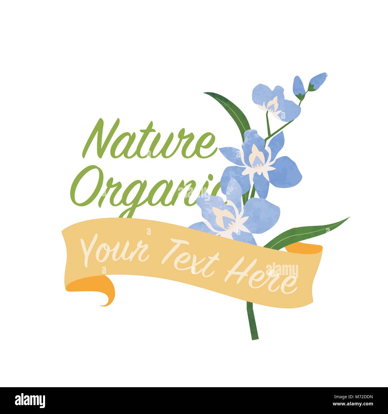 Colorful watercolor texture vector nature botanic garden flower banner ...