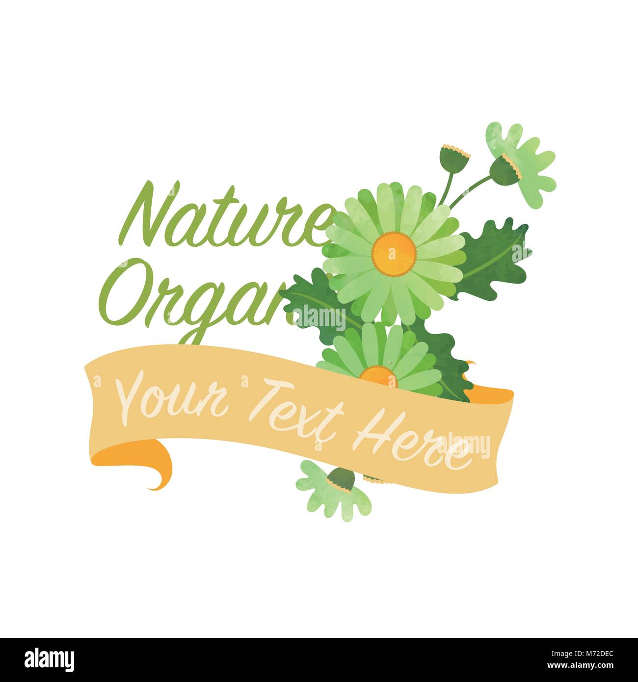 Colorful watercolor texture vector nature botanic garden flower banner ...