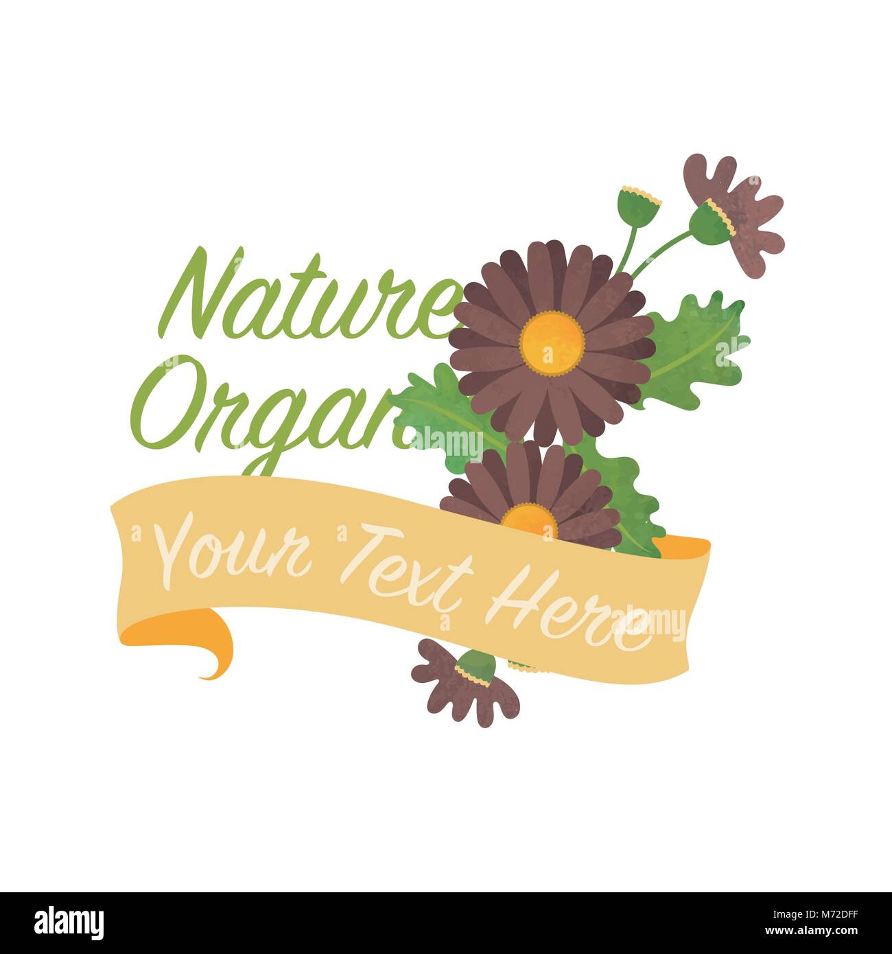 Colorful watercolor texture vector nature botanic garden flower banner ...