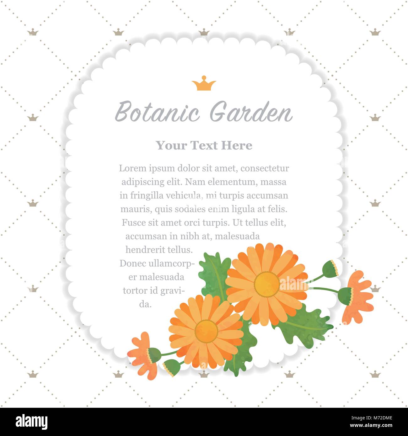 Colorful watercolor texture vector nature botanic garden memo frame ...