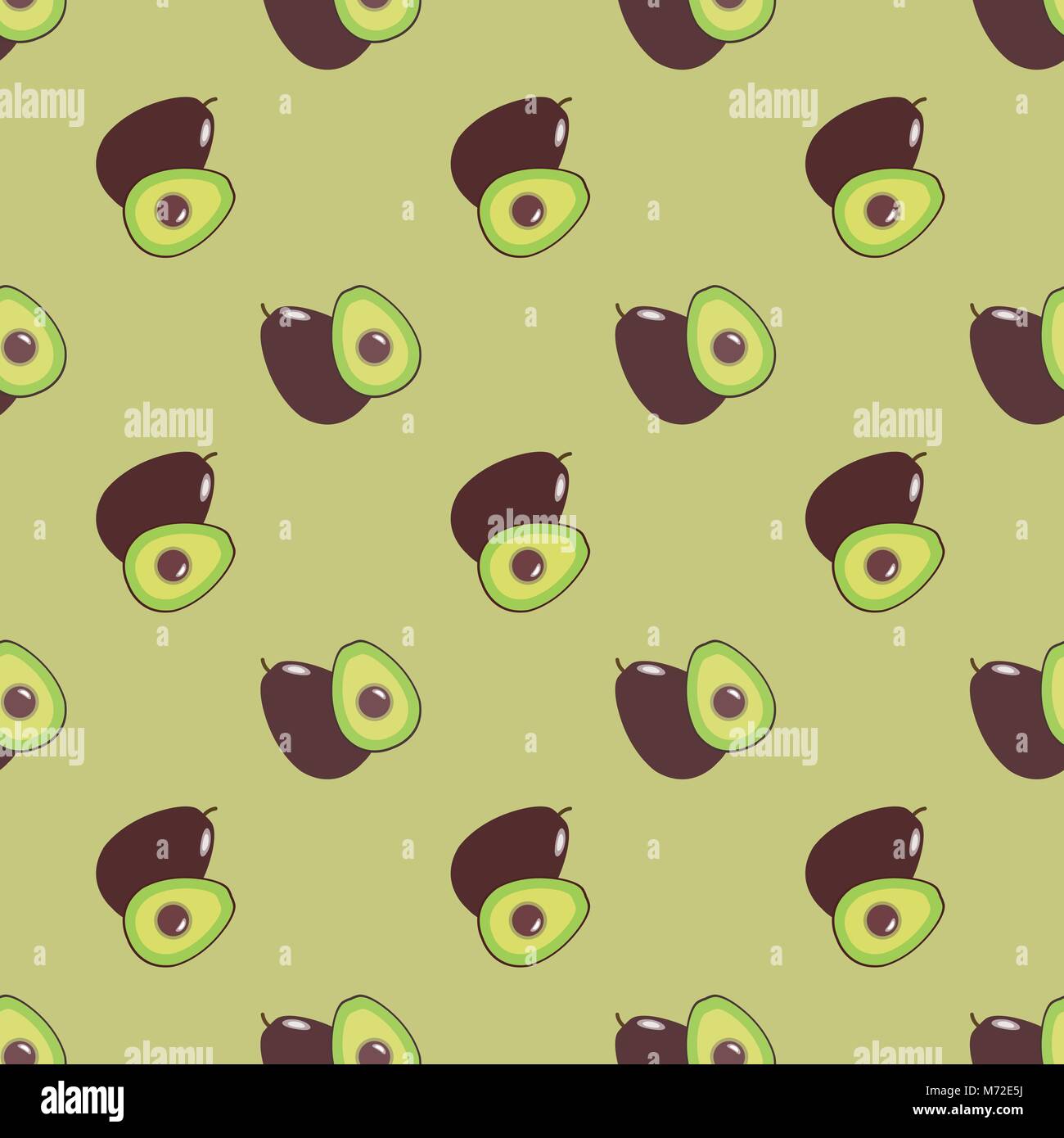 Seamless background image colorful tropical fruit avocado Stock Vector ...