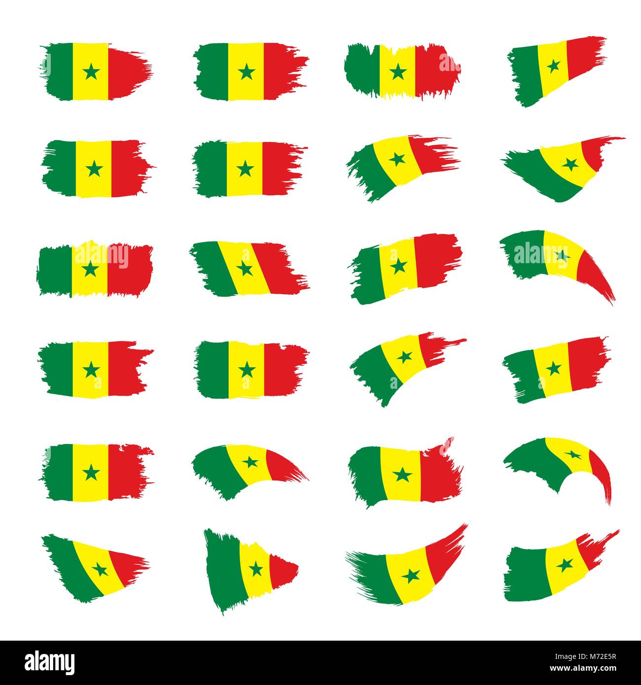 Senegal flag, vector illustration Stock Vector Image & Art - Alamy
