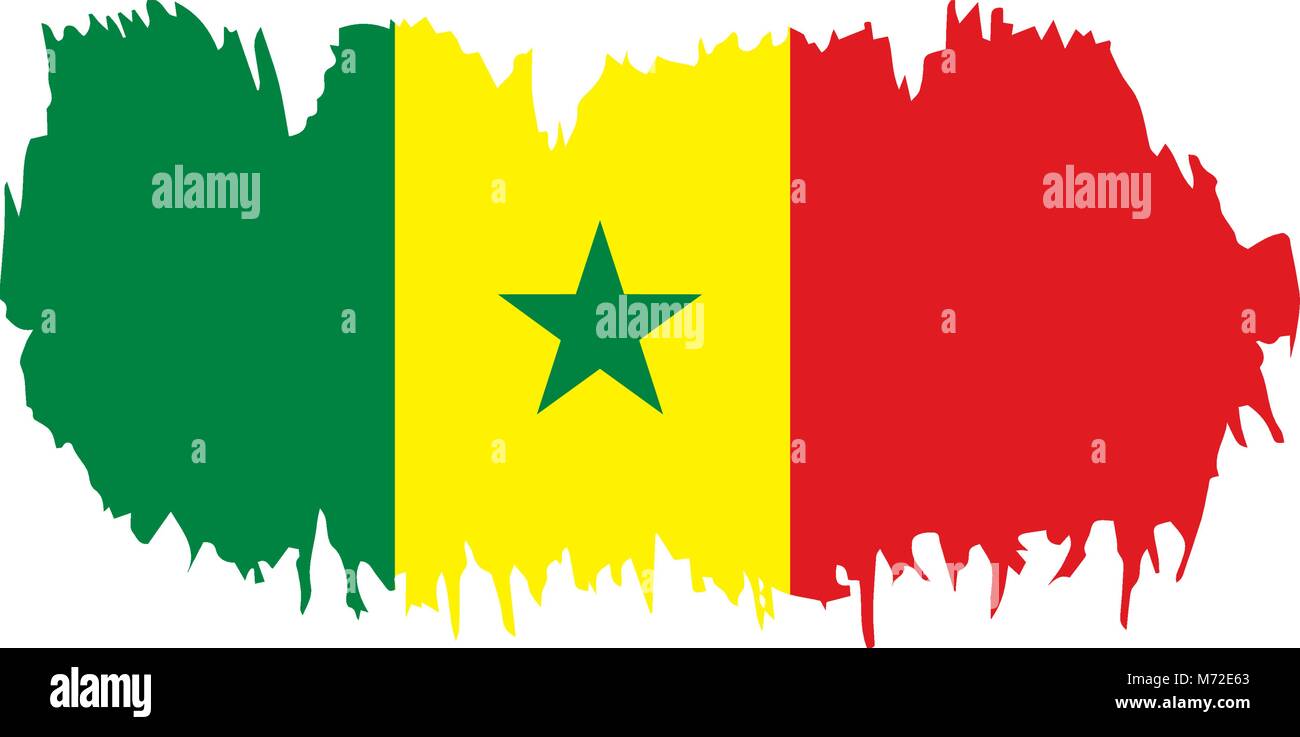 Senegal flag, vector illustration Stock Vector Image & Art - Alamy