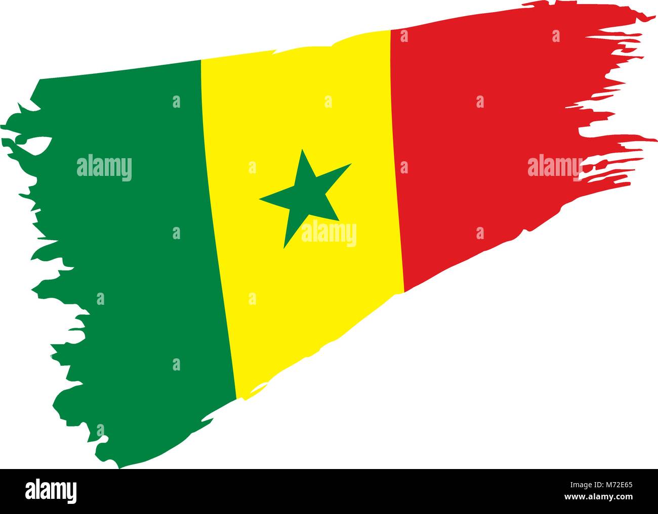 Senegal flag, vector illustration Stock Vector Image & Art - Alamy