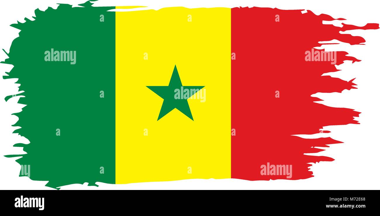 Senegal flag, vector illustration Stock Vector Image & Art - Alamy