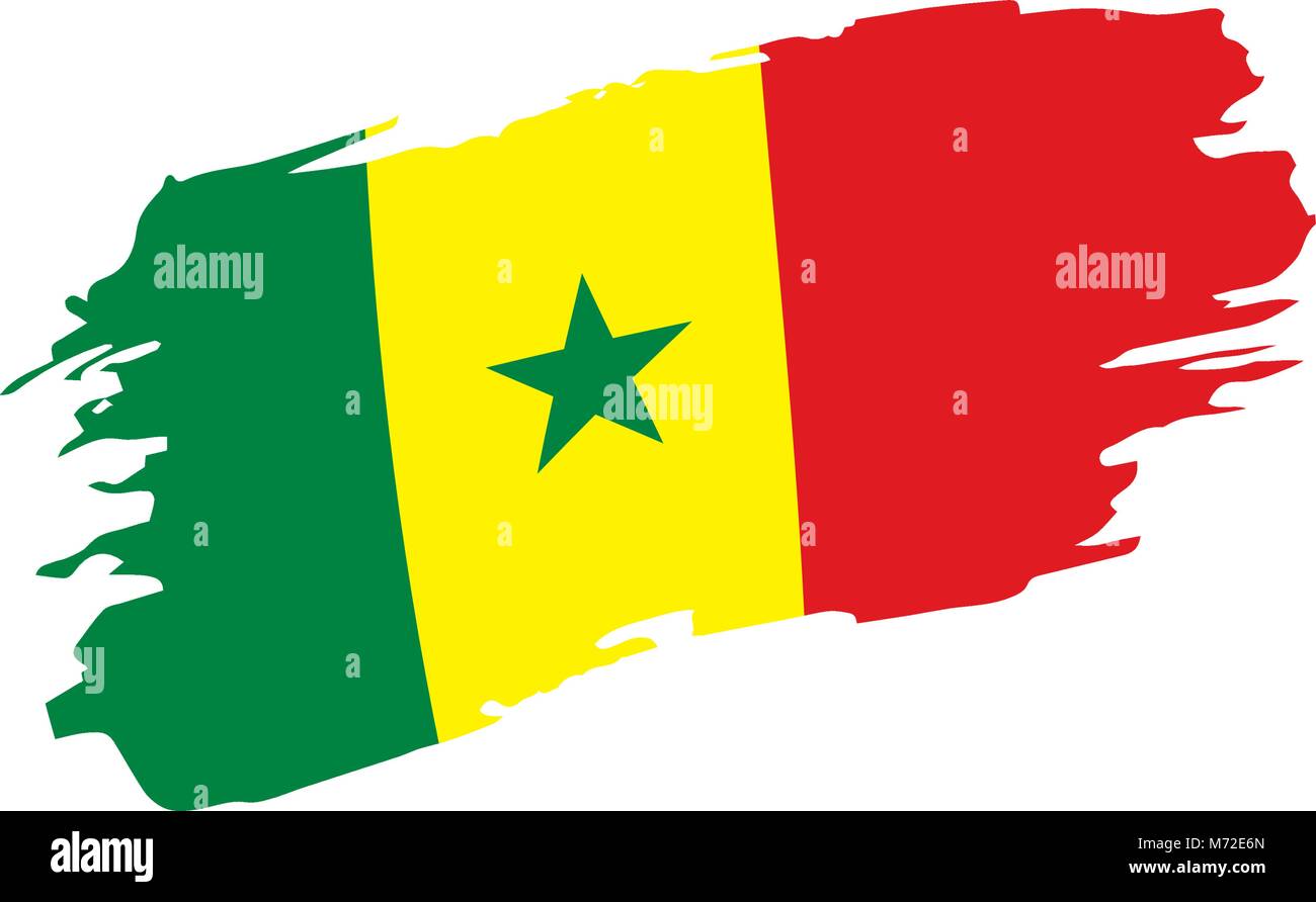 Senegal flag, vector illustration Stock Vector Image & Art - Alamy