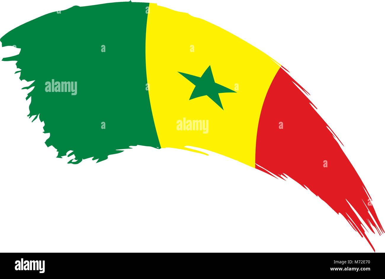 Senegal flag, vector illustration Stock Vector Image & Art - Alamy