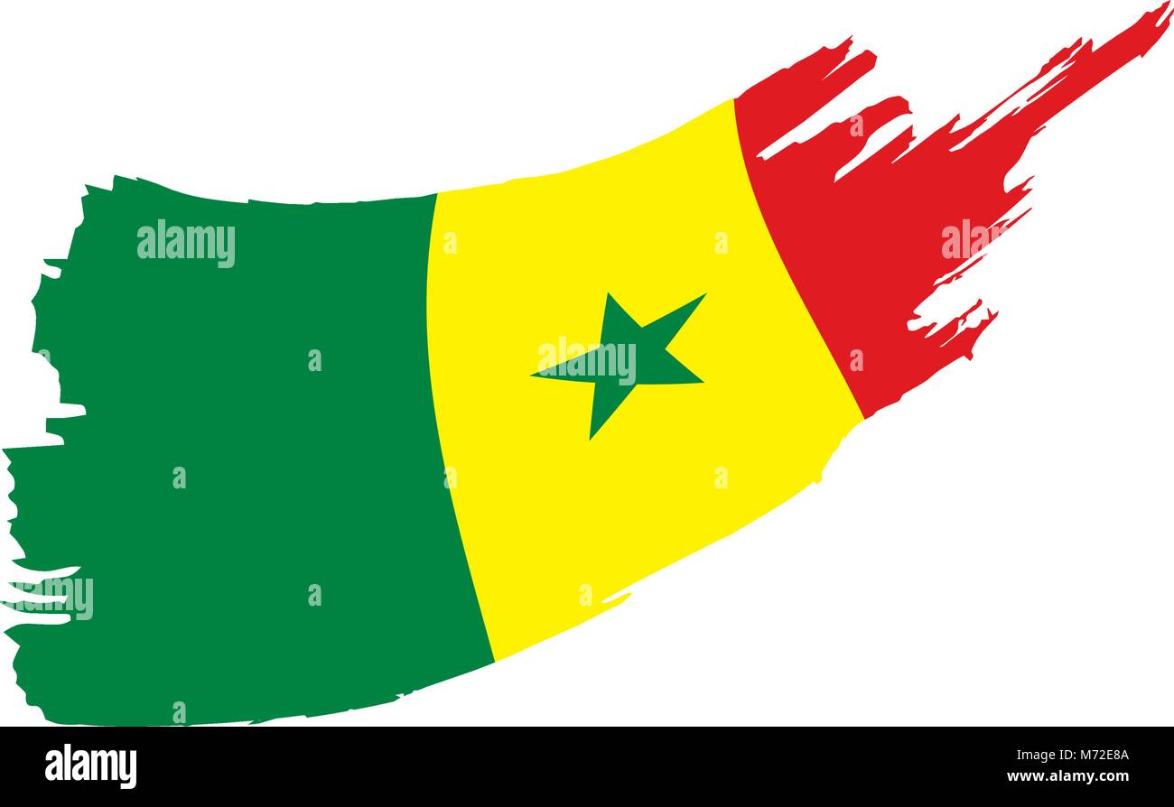 Senegal flag, vector illustration Stock Vector Image & Art - Alamy