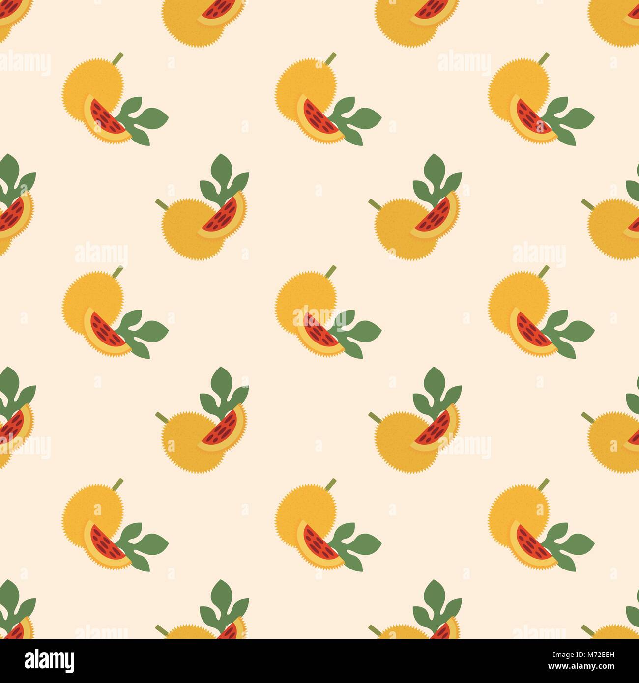 Seamless background image colorful tropical gac fruit Stock Vector ...