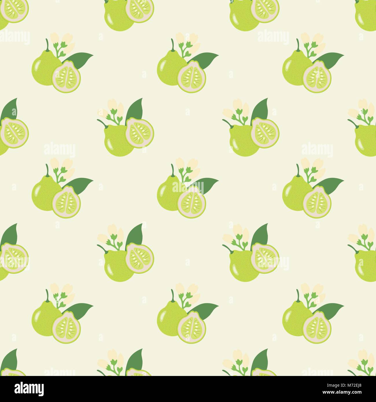 Seamless background image colorful tropical fruit pomelo Stock Vector ...