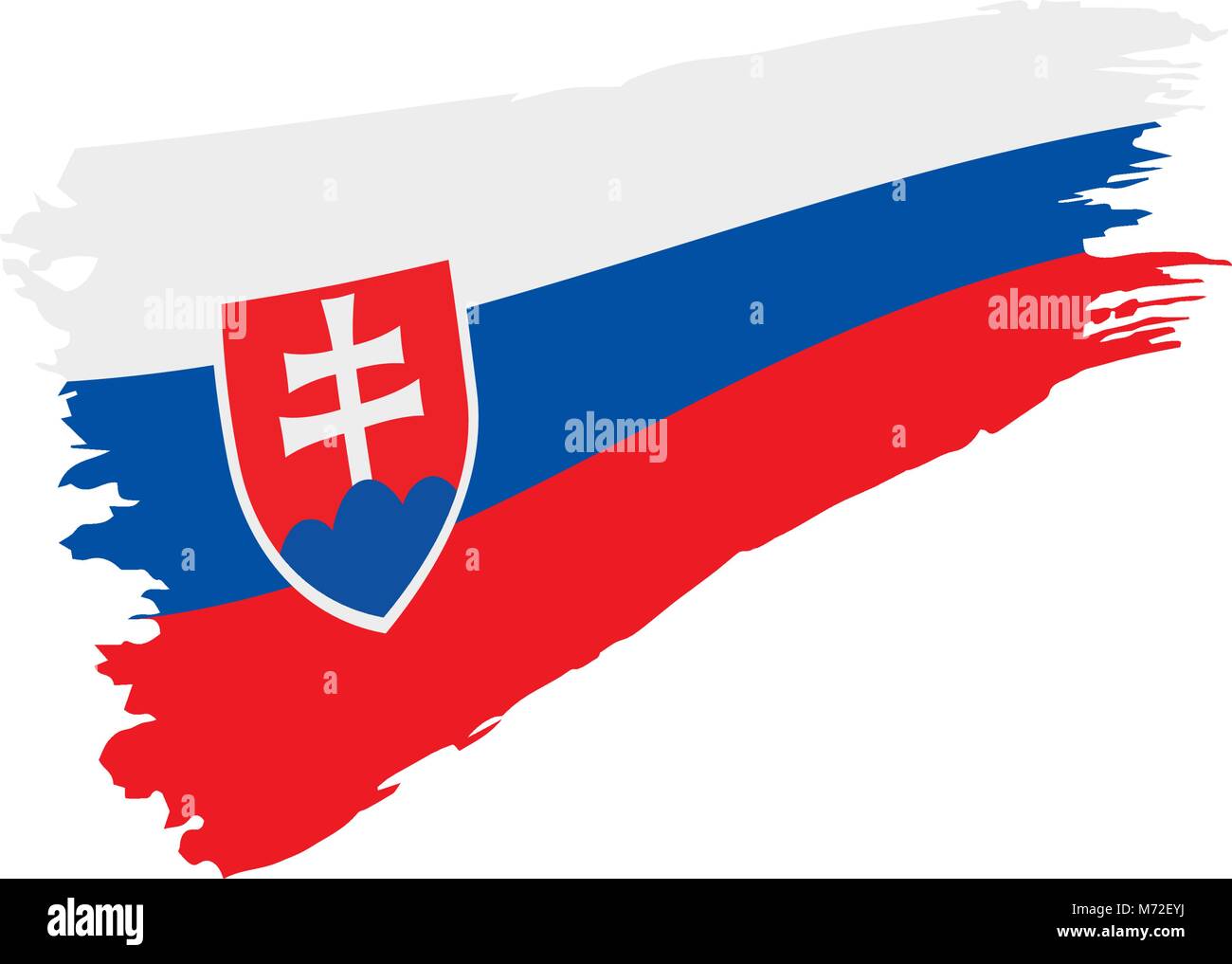 Slovakia flag, vector illustration Stock Vector Image & Art - Alamy
