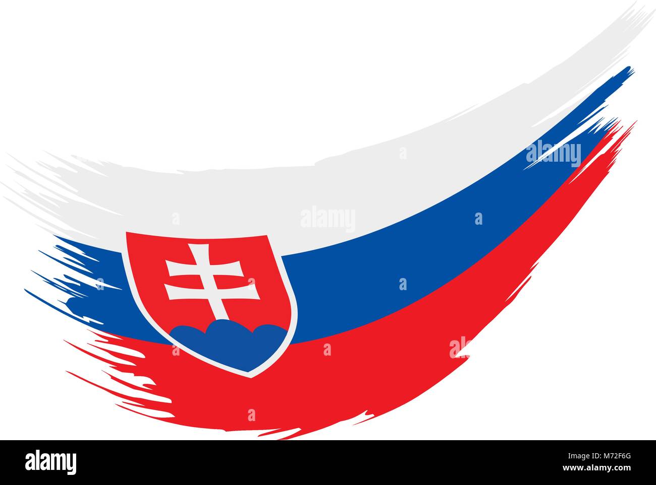 Slovakia flag, vector illustration Stock Vector Image & Art - Alamy
