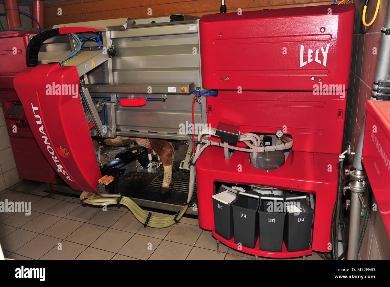 Milk robot 9 Stock Photo - Alamy