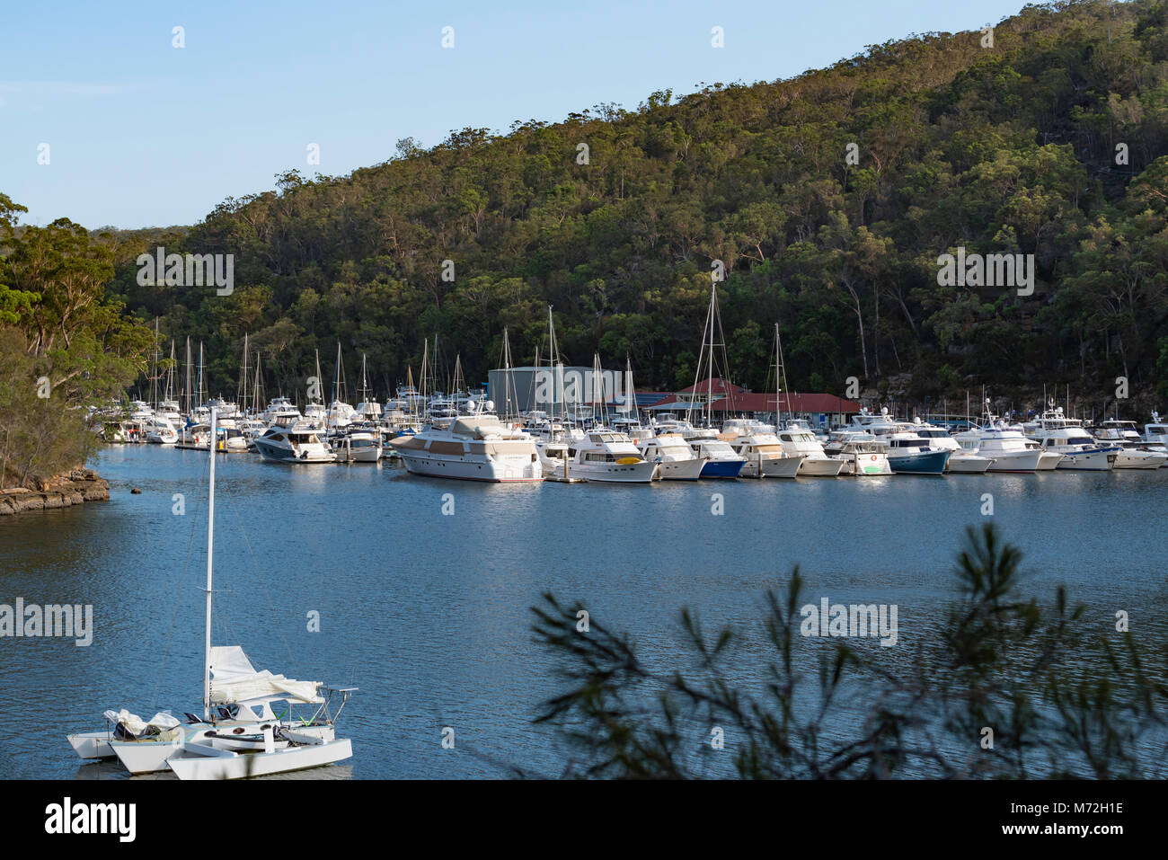 Empire Boat Marina on Cowan Creek at Bobbin Head in Ku-ring-gai Chase ...