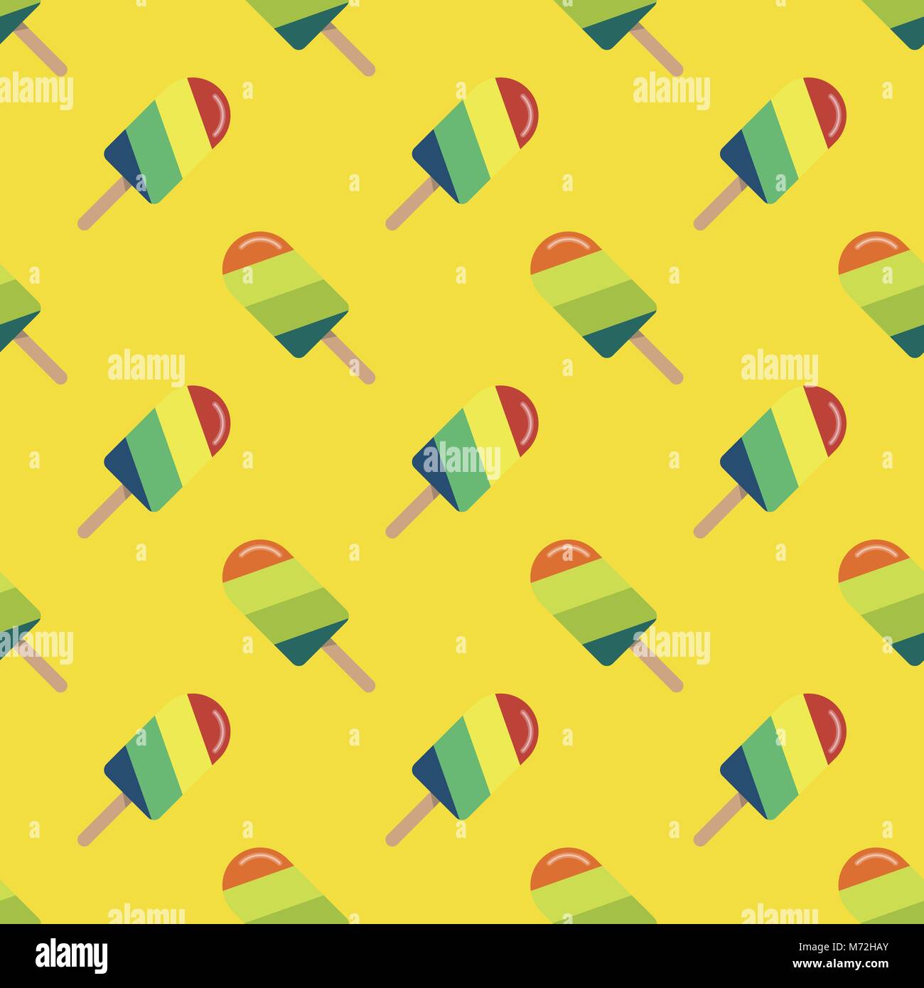 Seamless background image colorful watercolor texture popsicle pattern ...
