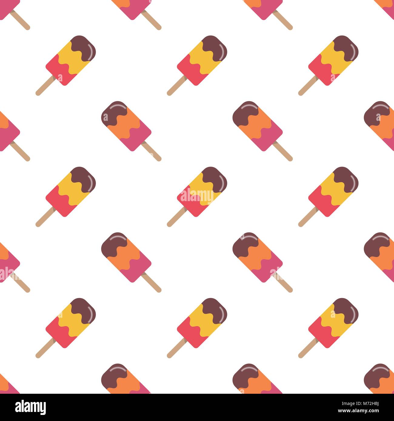 Seamless background image colorful watercolor texture popsicle pattern ...