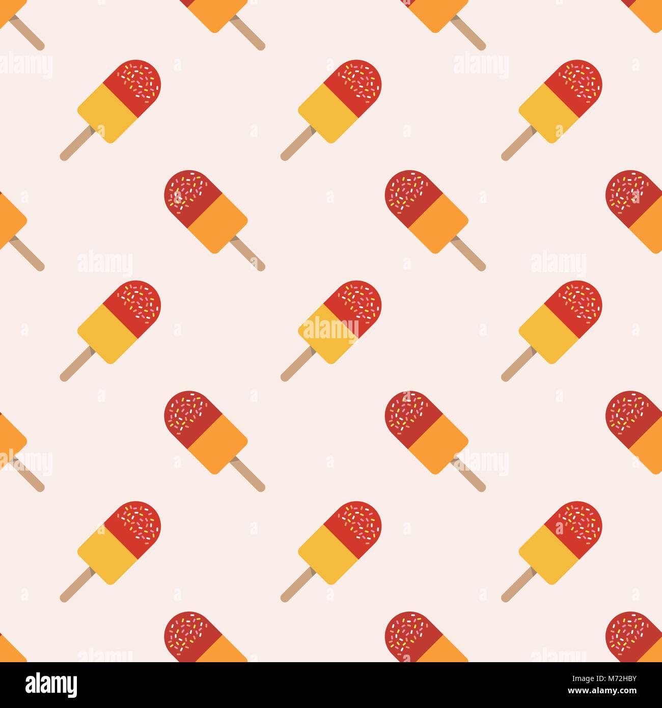 Seamless background image colorful watercolor texture popsicle pattern ...