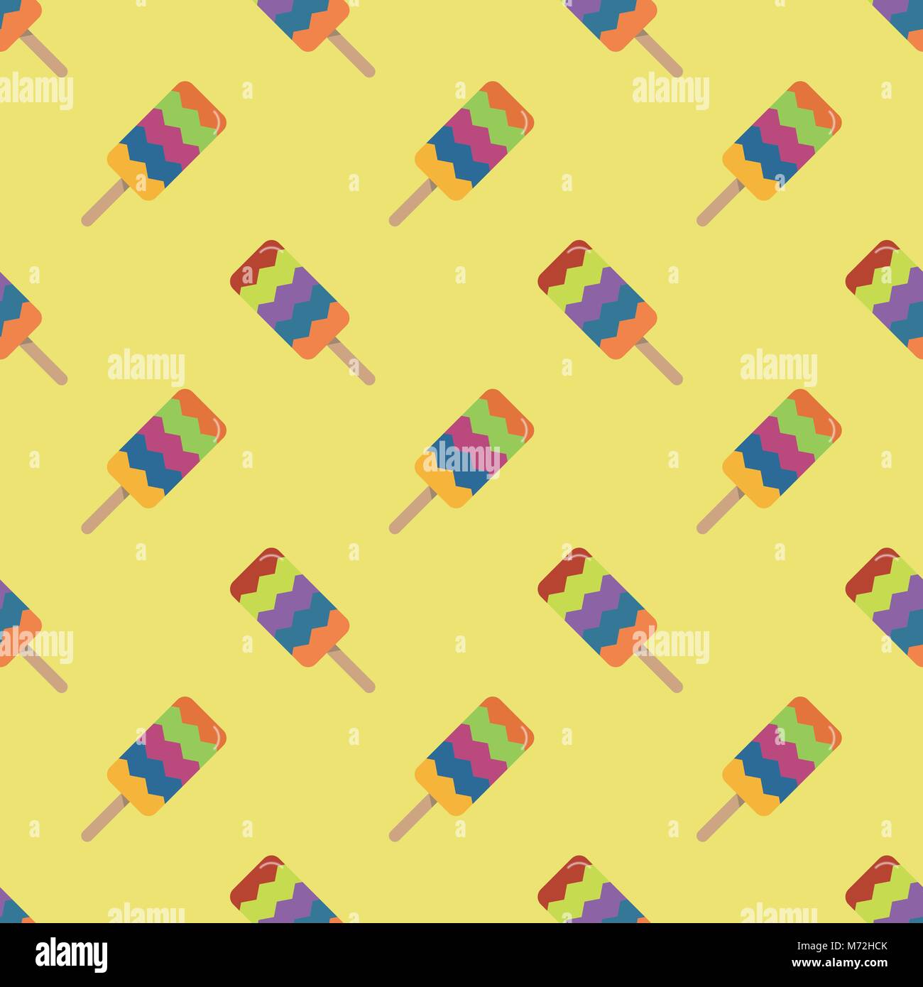 Seamless background image colorful watercolor texture popsicle pattern ...