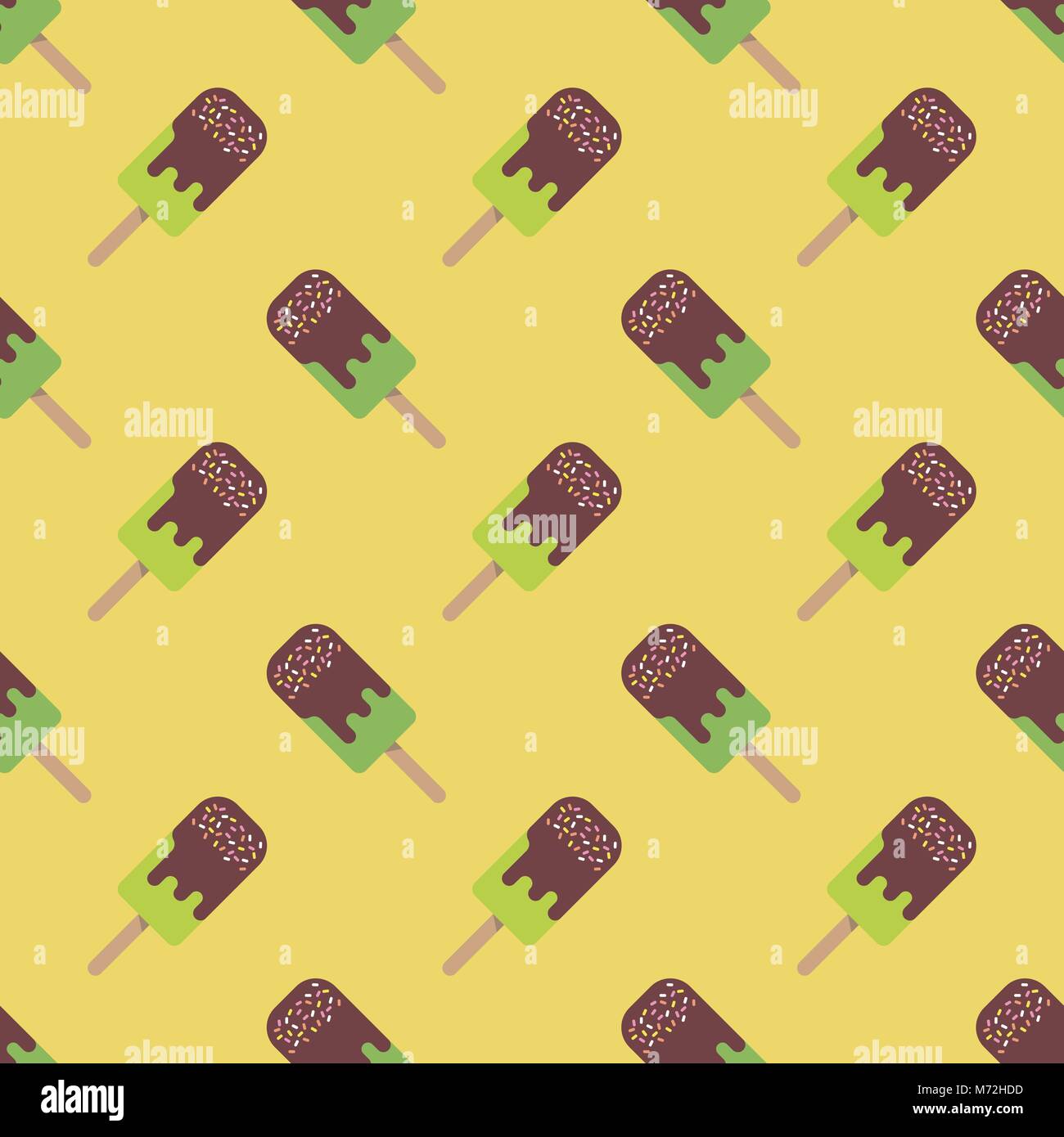 Seamless background image colorful watercolor texture popsicle pattern ...